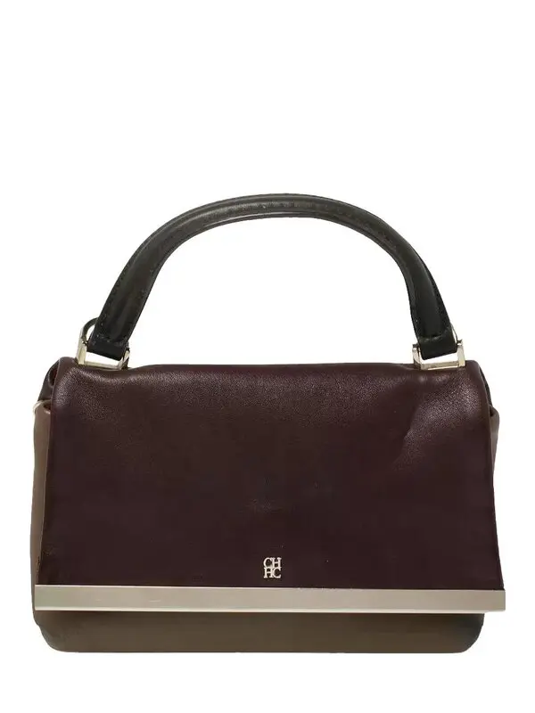 Carolina Herrera Leather Tote Bag - Brown