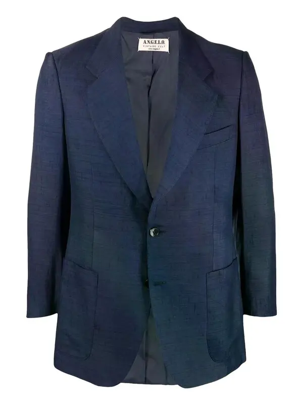 A.N.G.E.L.O. VINTAGE CULT 1970s Single-breasted Blazer - Blue