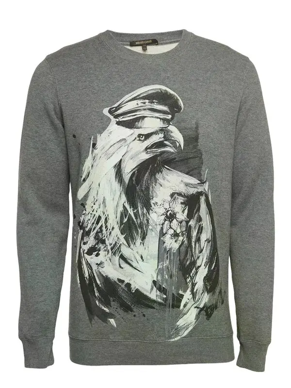 Roberto Cavalli Graphic-print Sweater - Grey