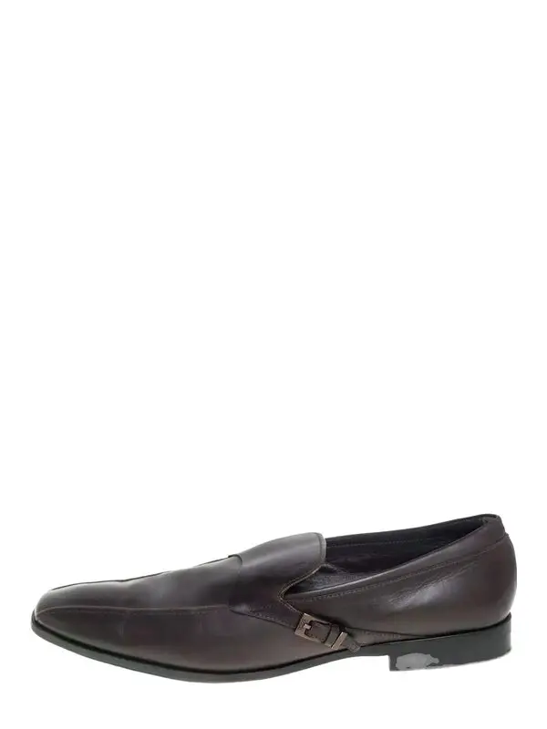 TOD'S Buckle-detail Leather Loafers - Brown