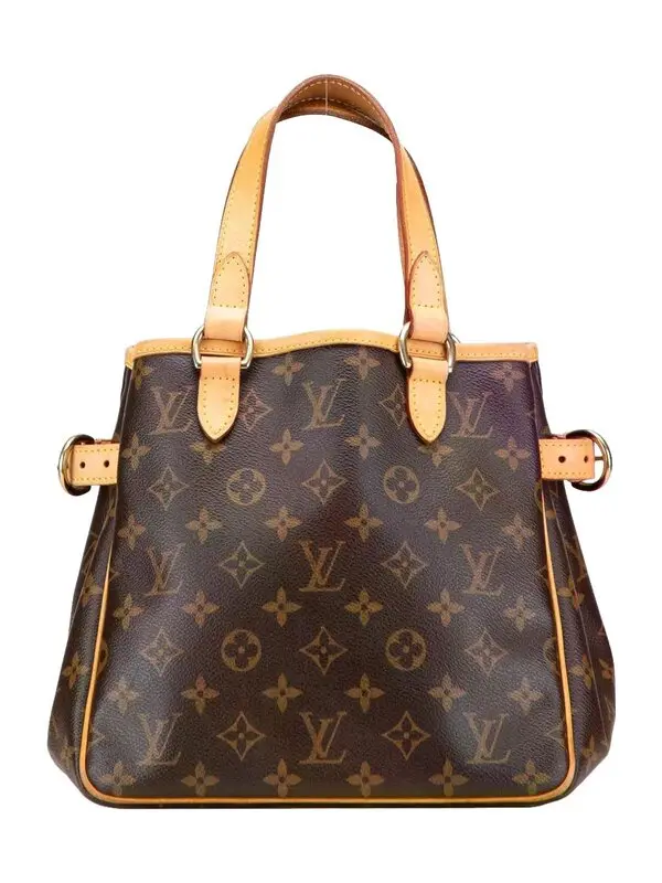 LOUIS VUITTON Monogram Batignolles Vertical Pm Handbag - Brown
