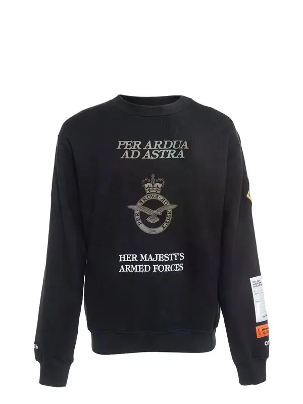 Heron Preston Emblem Patch Sweatshirt - Black