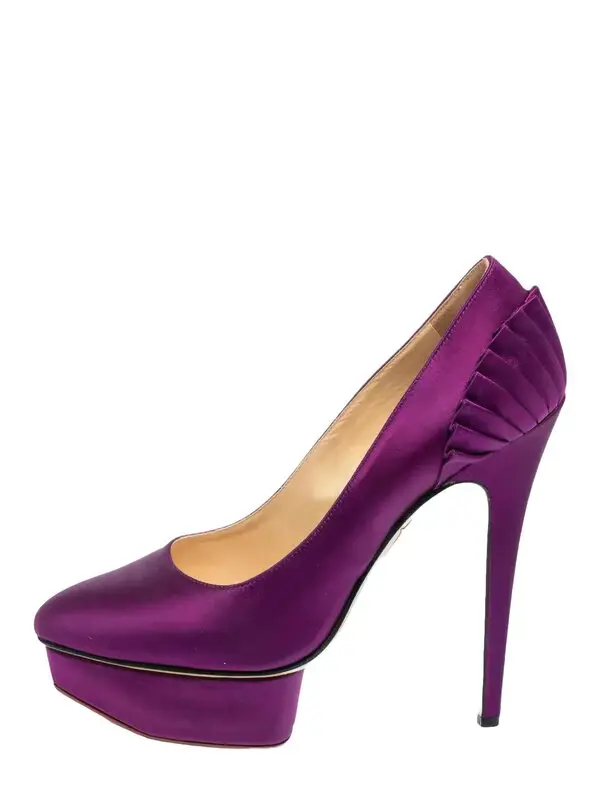 CHARLOTTE OLYMPIA 140mm Paloma Pumps - Purple