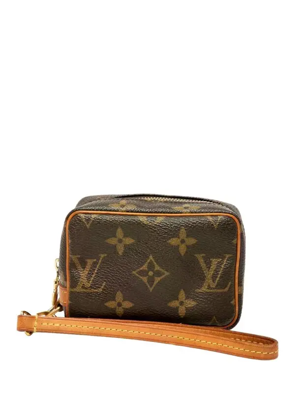 LOUIS VUITTON 2008 Monogram Trousse Wapity Pouch - Brown