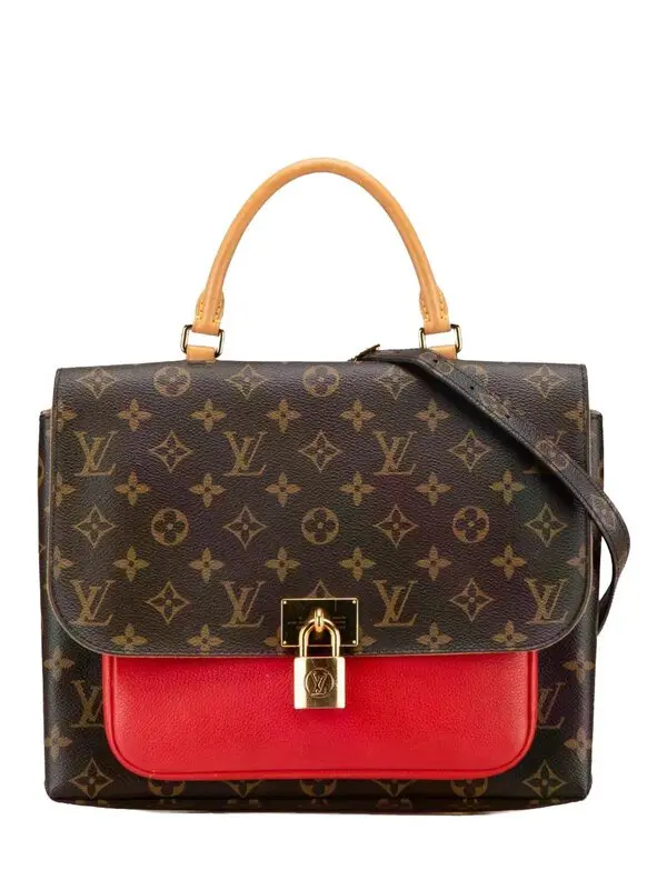 LOUIS VUITTON 2018 Monogram Marignan Satchel - Red
