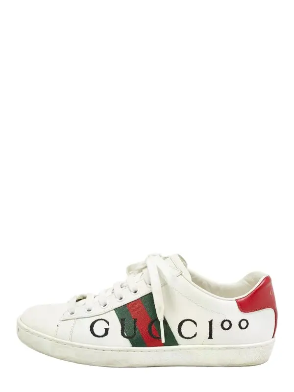 Gucci Ace Leather Sneakers - White