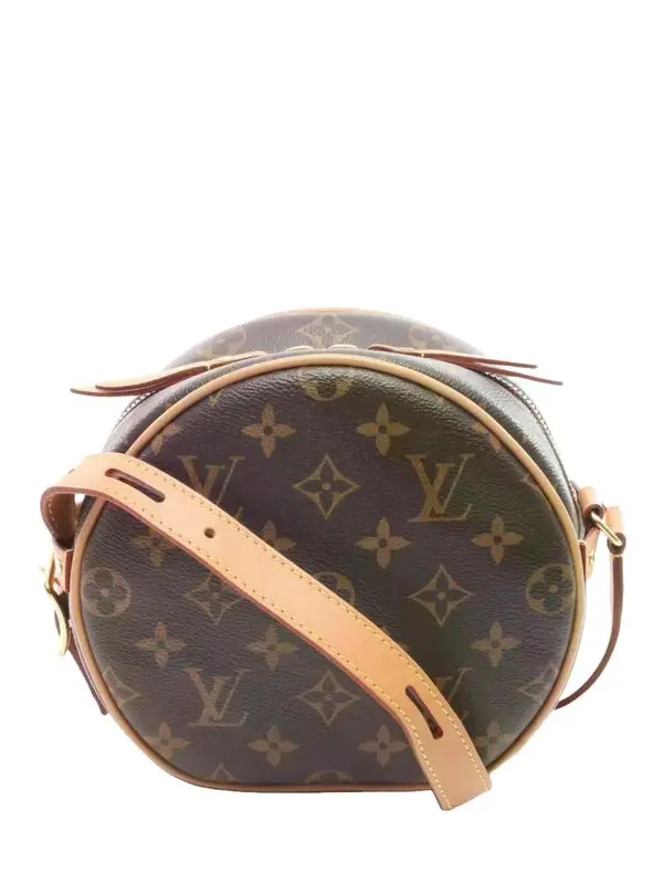 LOUIS VUITTON 2010s Boite Chapeau Souple Pm Monogram Round Shoulder Bag - Brown