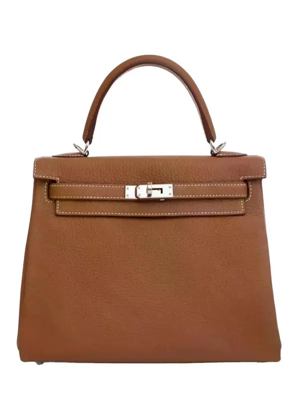 Hermès Togo Kelly Ii Retourne 25 Satchel - Brown
