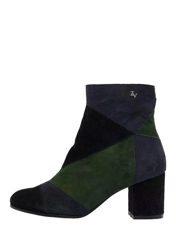 Zadig&Voltaire Patchwork Block-heel Boots - Green