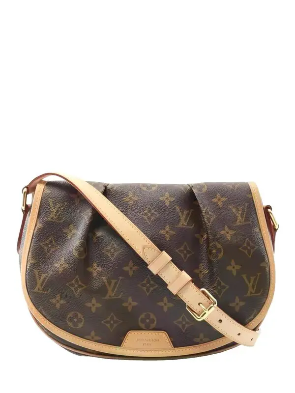 LOUIS VUITTON Menilmontant Pm Shoulder Bag - Brown