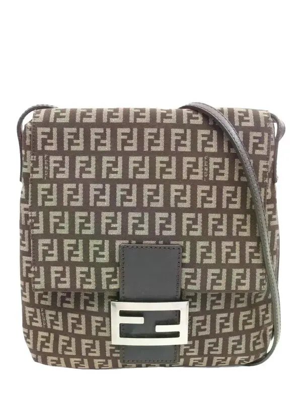 Fendi 2000s Zucchino Shoulder Bag - Brown