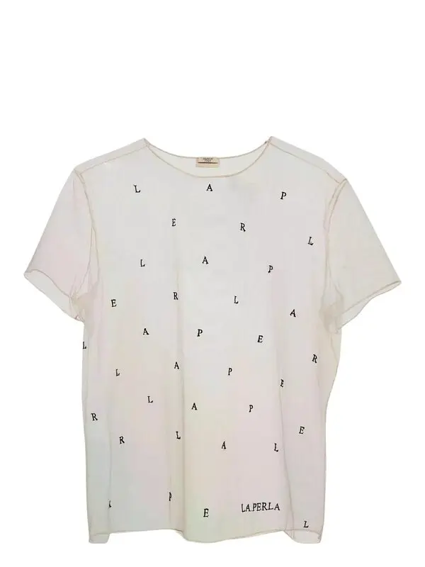 La Perla Letter-print T-shirt - Pink