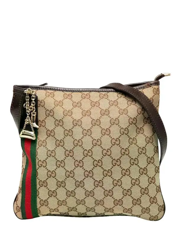 Gucci Gg Canvas Jolicoeur Crossbody Bag - Brown
