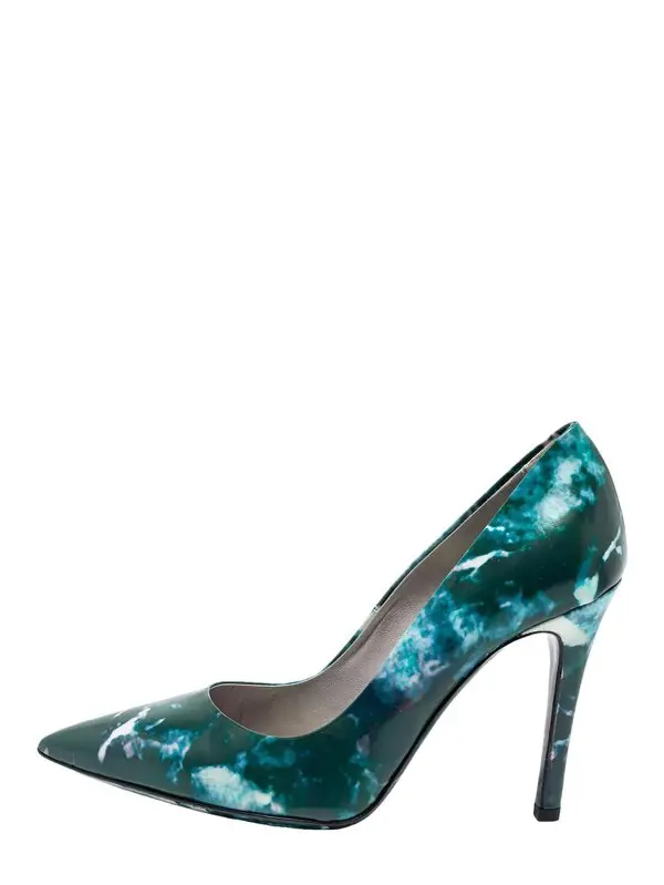 MSGM 105mm Marble-print Pumps - Blue