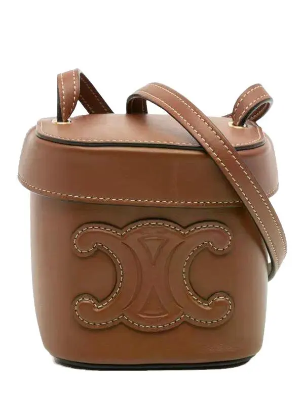Celine Cuir Triomphe Box Bag - Brown