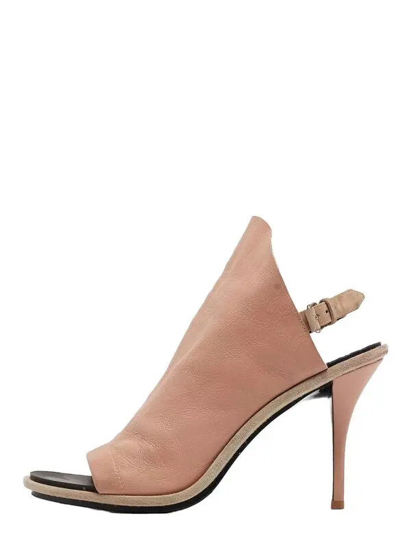 Balenciaga Slingback Leather Sandal - Pink