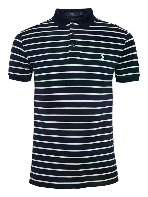Polo Ralph Lauren Pre-owned Striped Polo Shirt - Blue