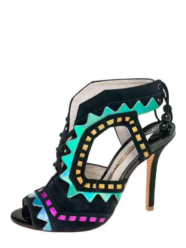 SOPHIA WEBSTER 105mm Riko Cut-out Sandals - Black