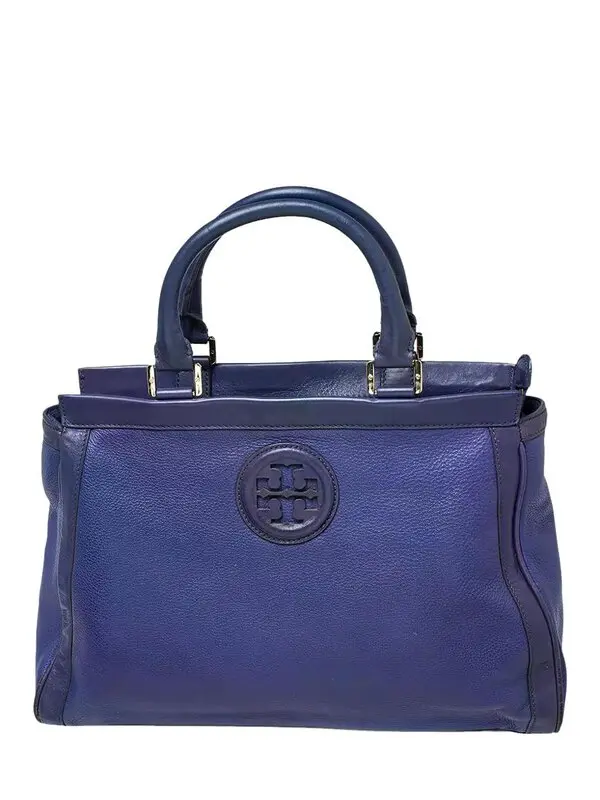 Tory Burch Hannah Leather Satchel - Purple