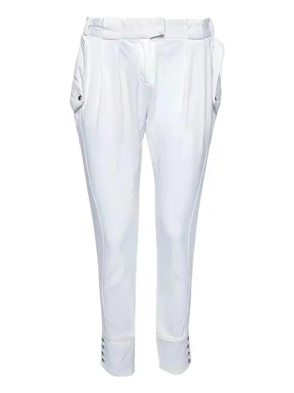 Just Cavalli Pleated Trousers - White