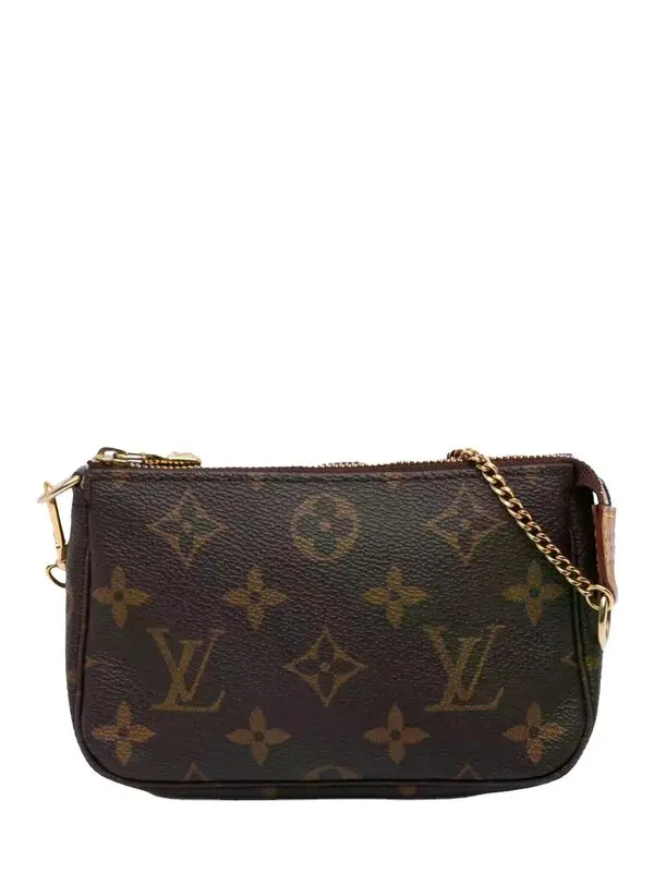 LOUIS VUITTON 2021 Monogram Mini Pochette Accessoires - Brown