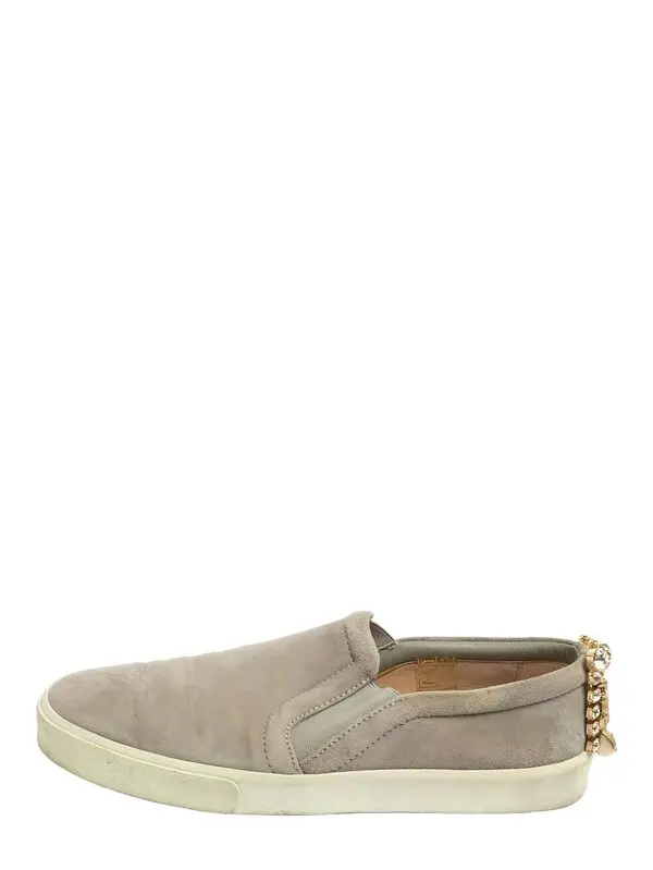 STUART WEITZMAN Harlow Suede Slip-on Sneakers - Grey
