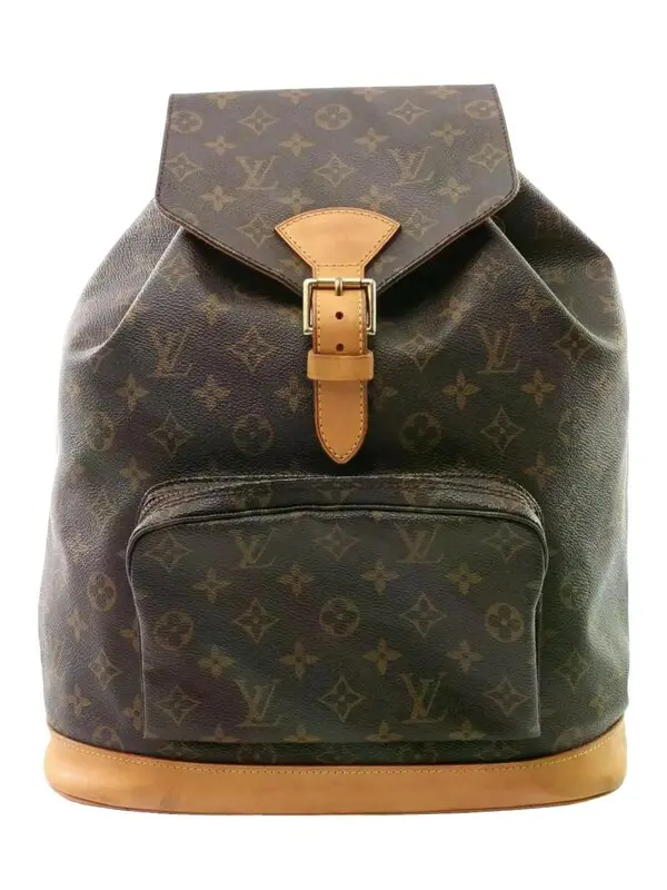 LOUIS VUITTON 1995 Montsouris Gm Monogram Backpack - Brown