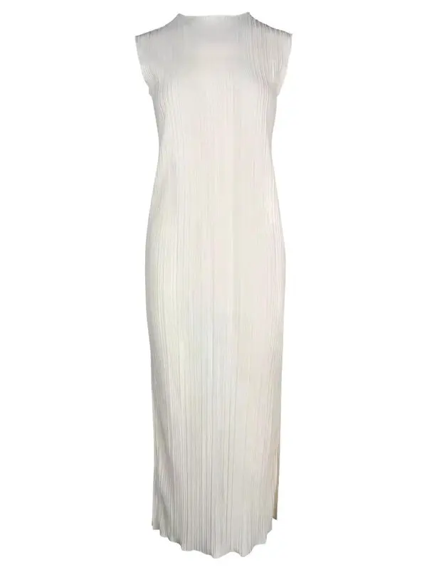 ANINE BING Pleated Midi Dress - White