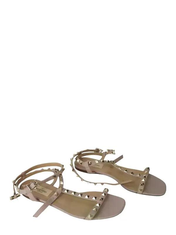 Valentino Garavani Rockstud-embellished Sandals - Neutrals