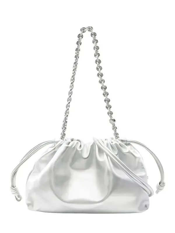 Loewe Medium Flamenco Perth Shoulder Bag - Silver