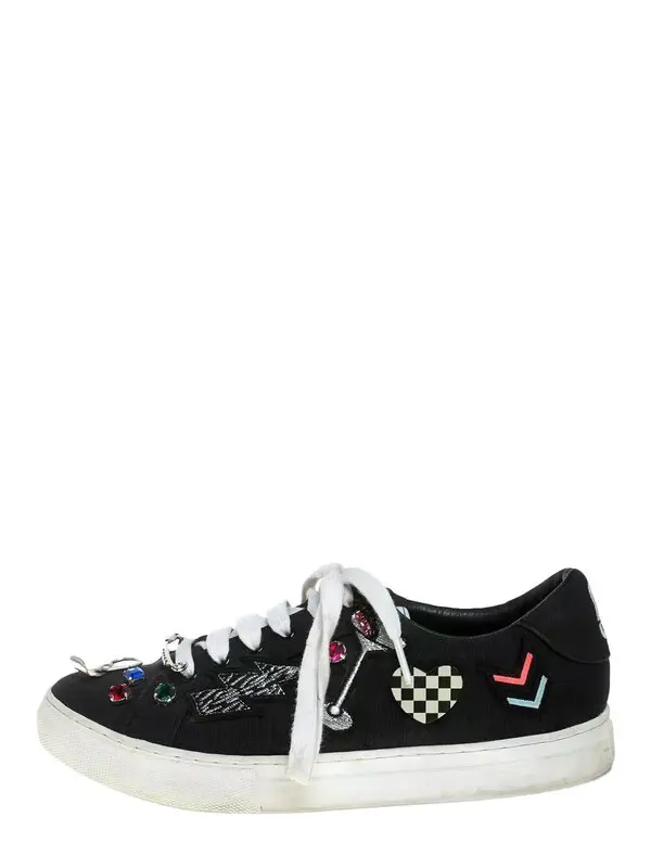 Marc Jacobs 2024 Patch-embellished Sneakers - Black
