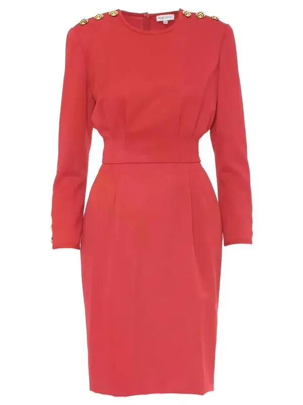MARIO BORSATO VINTAGE Wool Midi Dress - Red