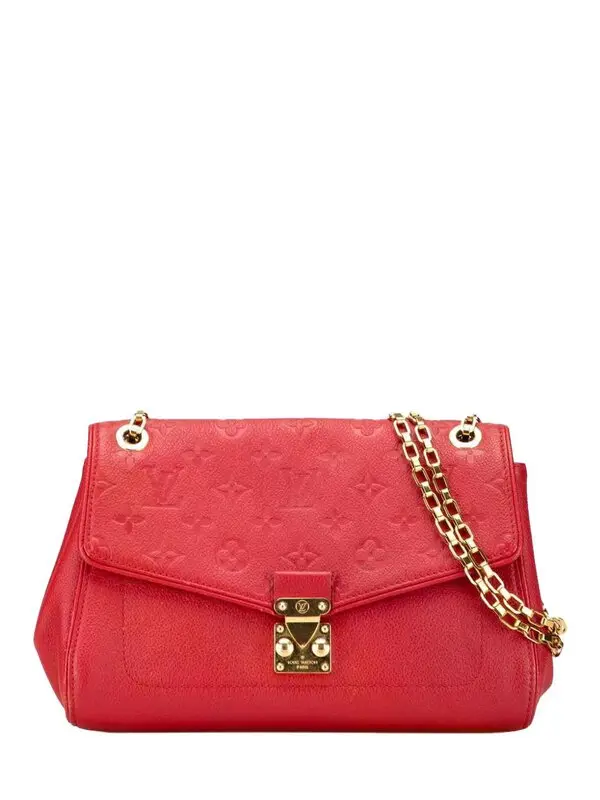LOUIS VUITTON Monogram Empreinte Saint Germain Pm Shoulder Bag - Red