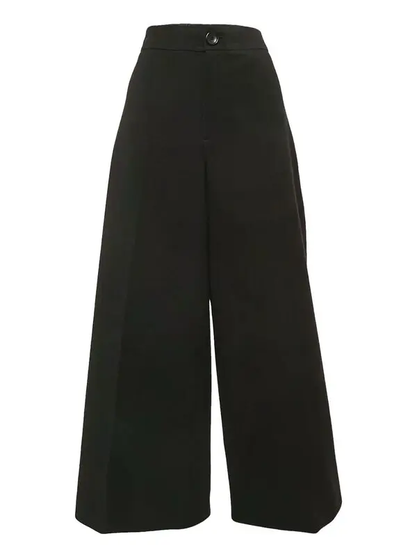JOSEPH Tailored Wide-leg Trousers - Black