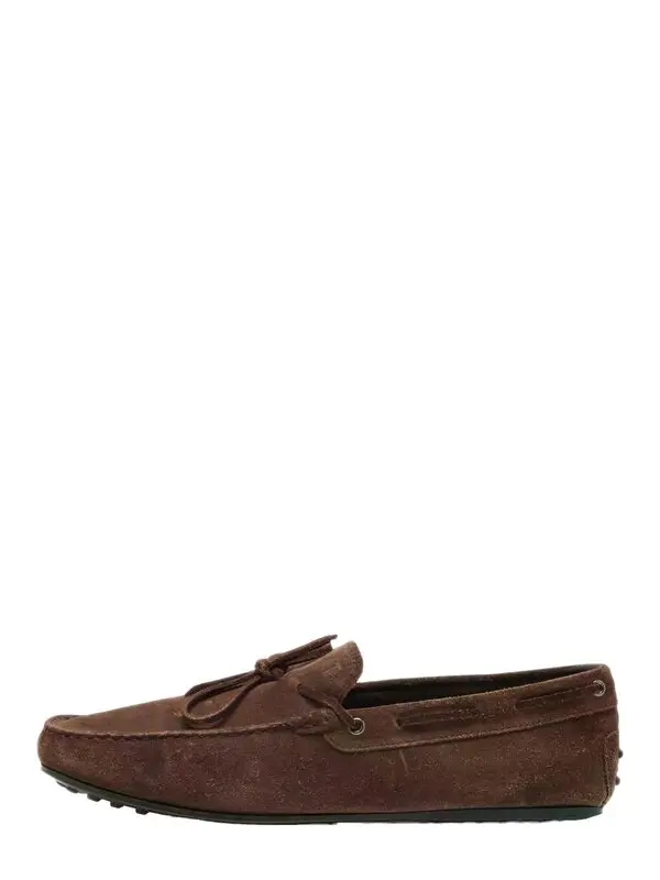 TOD'S Suede Boat Shoes - Brown