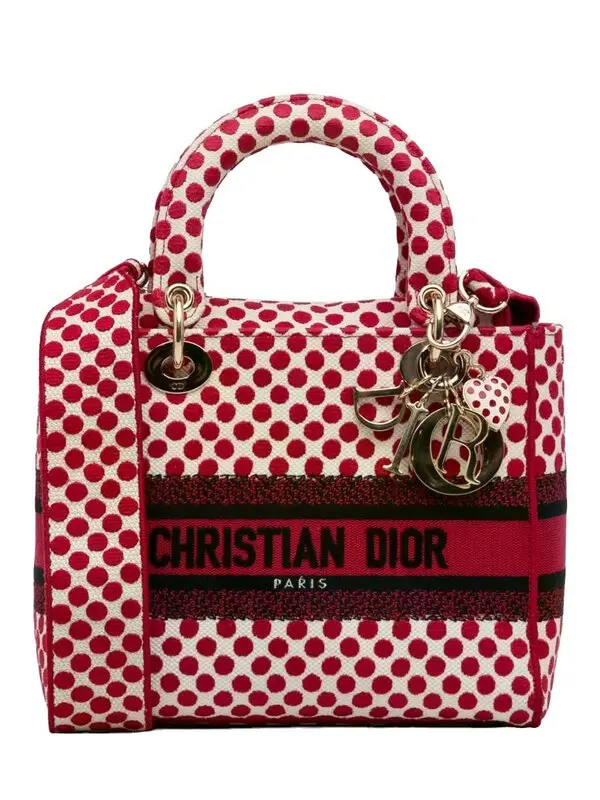 Dior Lady D-lite Handbag - Red