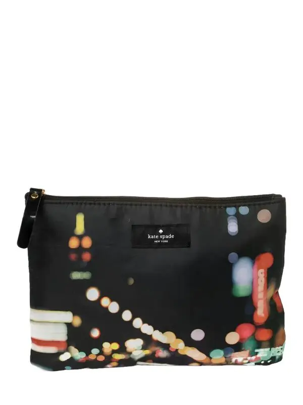 Kate Spade New York Graphic-print Clutch Bag - Black
