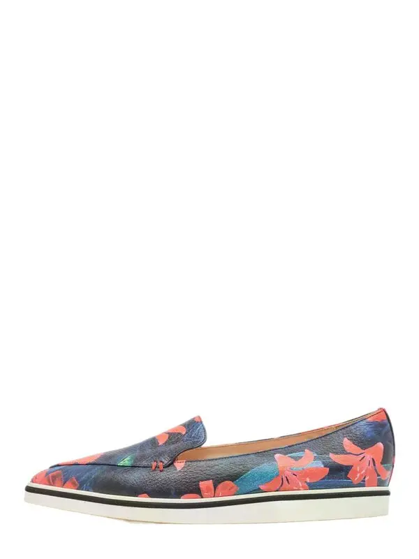 NICHOLAS KIRKWOOD Floral-print Loafers - Blue