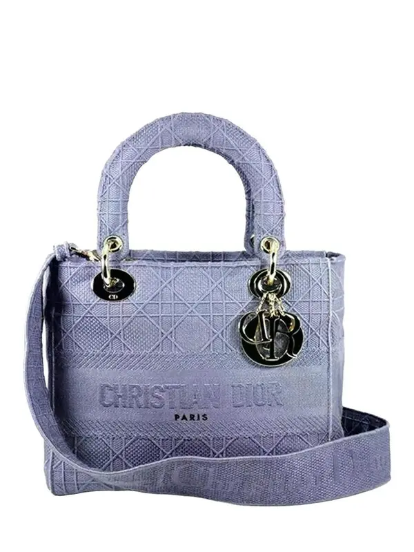 Dior Lady D-lite Two-way Bag - Purple