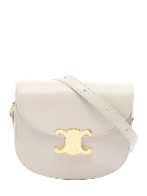 Celine 2020s Triomphe Shoulder Bag - Neutrals