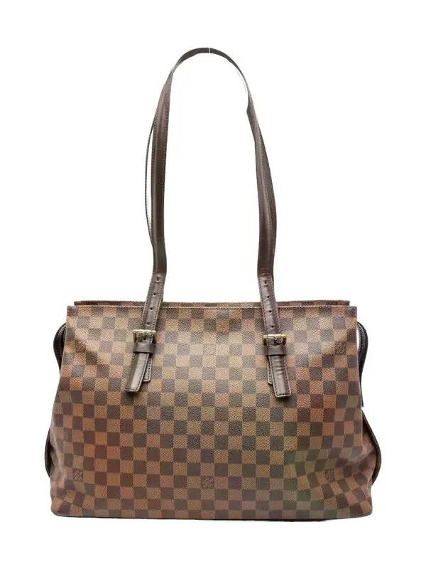 LOUIS VUITTON 2003 Damier Ebene Chelsea Shoulder Bag - Brown