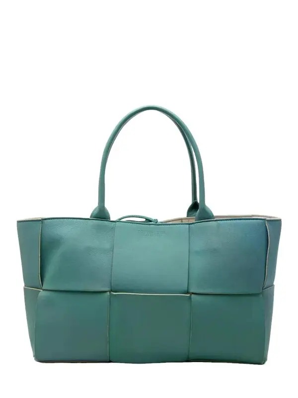 Bottega Veneta Medium Nappa Maxi Intrecciato Arco Tote Bag - Blue