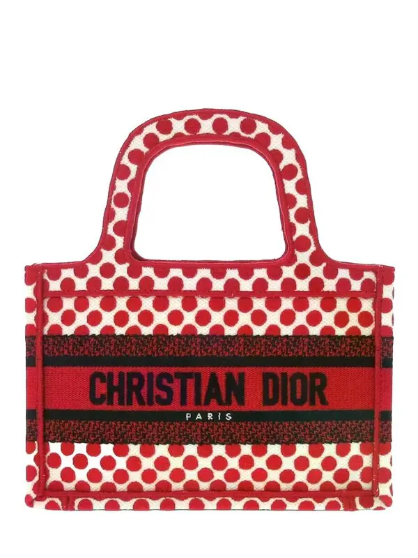Dior Pre-owned Dioramour Mini Book Tote Bag - Red