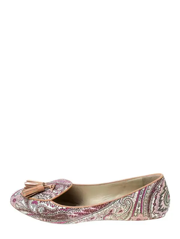 Etro Paisley-print Tassel Flats - Multicolour