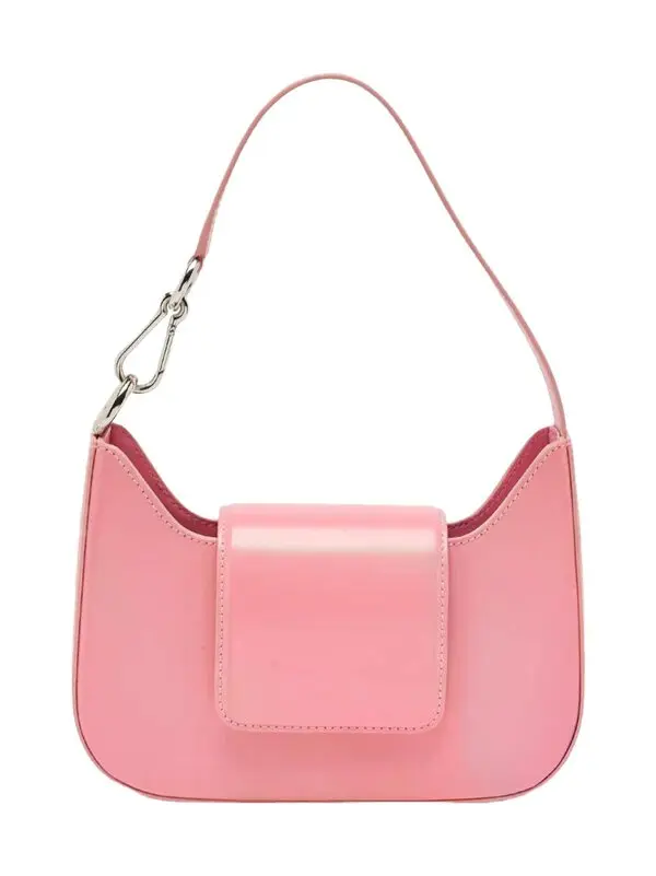 LANCEL Sixtine Leather Flap Shoulder Bag - Pink