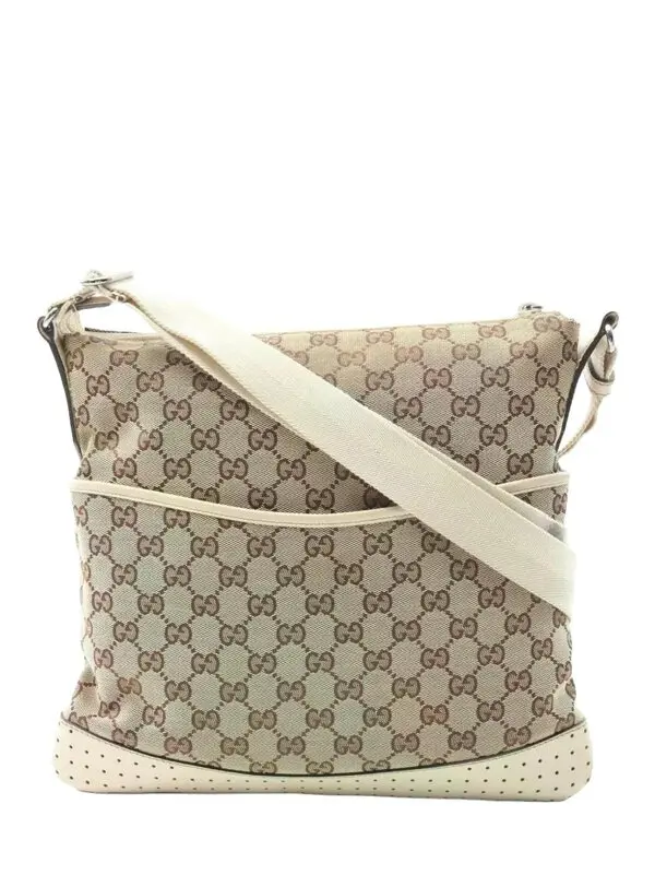 Gucci 2000s Gg Canvas Shoulder Bag - Neutrals