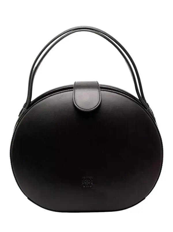 Loewe Anagram Round Handbag - Black