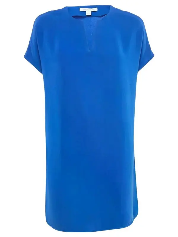 Diane Von Furstenberg Vintage Short-sleeves Mini Dress - Blue