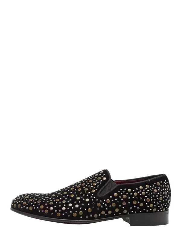 Dolce & Gabbana Stud-embellished Loafers - Black