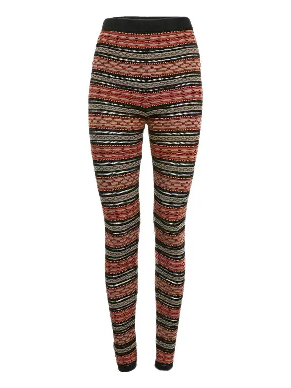 Missoni 2024 Patterned-jacquard Leggings - Black